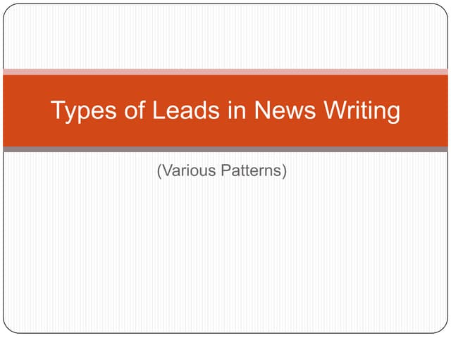 Elements of news | PPTX