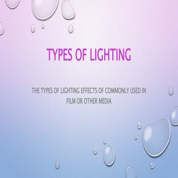 Types of lighting | PPT