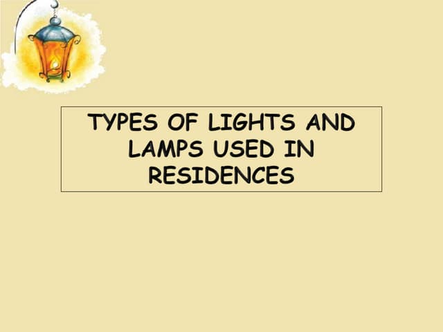 Residential lighting. | PDF