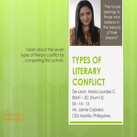 Types of Literary Conflict | PPTX