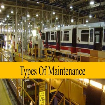 Types of Maintenance | PPTX