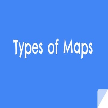 Types of maps | PPTX