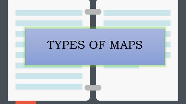 MAPS and THEIR USE MAPS and THEIR USE MAPS and THEIR USEMAPS and THEIR ...