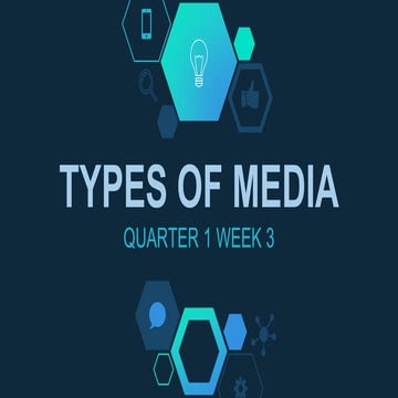 Types of Media - Media and Information Literacy (MIL) | PPTX