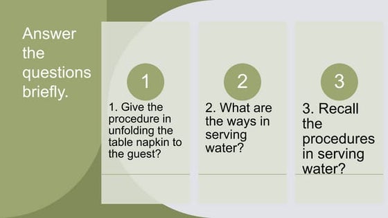 The art of Order Taking | PPTX | Bars & Restaurants | Attractions