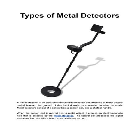 Types of Metal Detectors - HR Sports | PDF