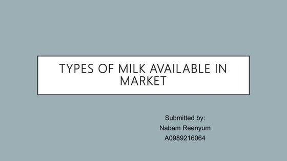 Presentation on SARAS DAIRY | PPTX | Agriculture | Industries