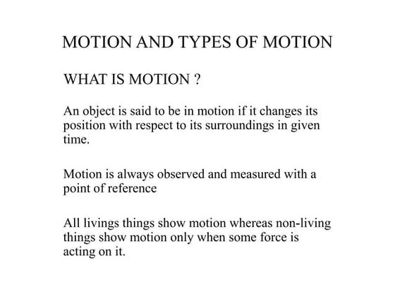 Motion | PPT