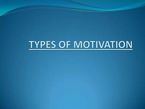 Cycle of motivation | PPTX