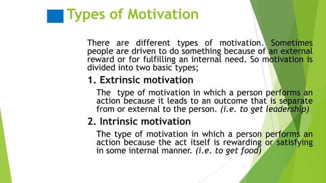 Unit 1: Two Main Types Of Motivation KNILT, 59% OFF