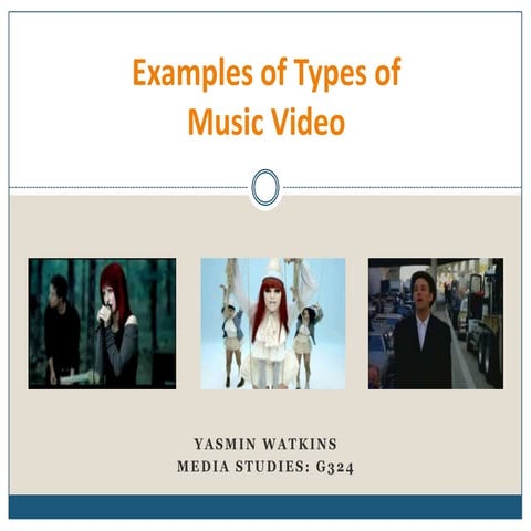 Types of music videos | PPTX