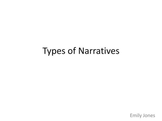 Types of narrative | PPT