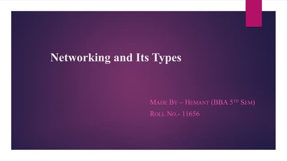 Types of network | PPT