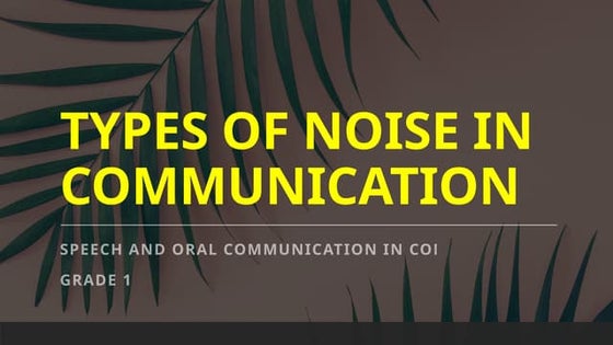 What are the barriers of communication ? | PPT