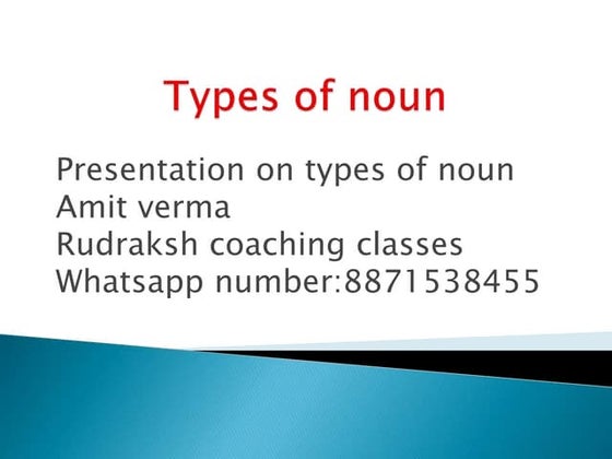 TYPES OF NOUNS | PPT