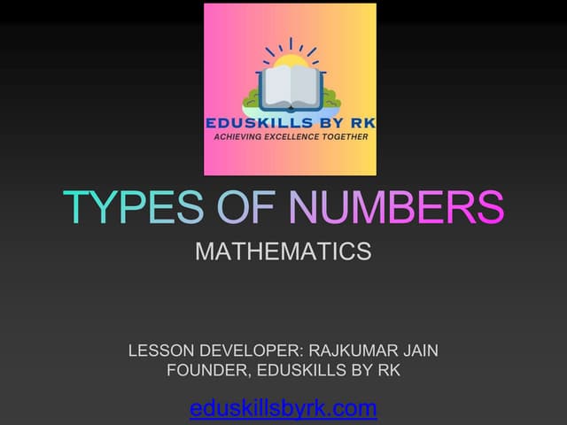Types of numbers | PPTX