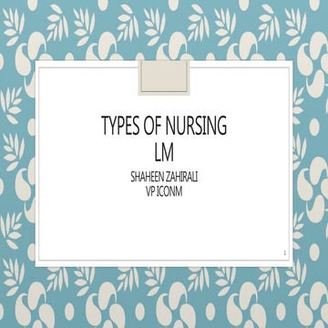 Types of nursing | PPTX