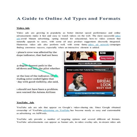 Types of online ads | DOCX