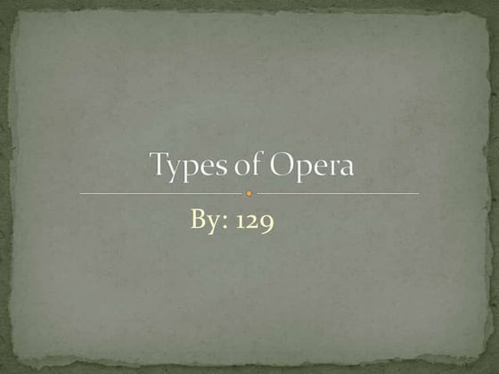 Romantic opera | PPT