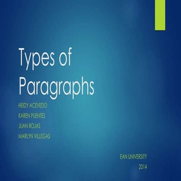 Types of paragraphs | PPT
