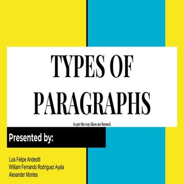 Types of paragraphs | PPT