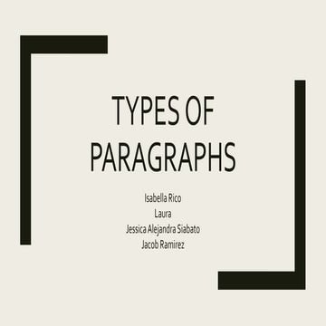 Types of paragraphs | PPT
