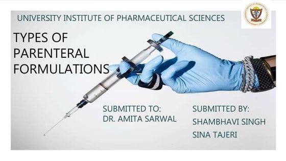 Manufacturing of sterile preparations | PPT