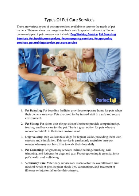Pet Care Service | PPT