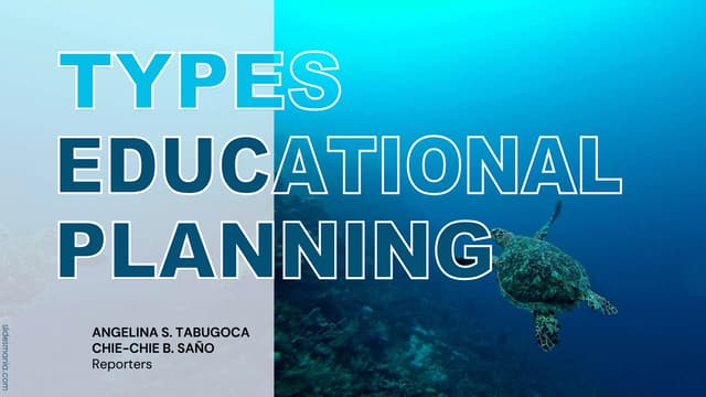 Educational Planning_Concepts by Ernesto Franco.pptx