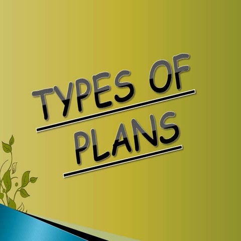 Types of plans | PPT