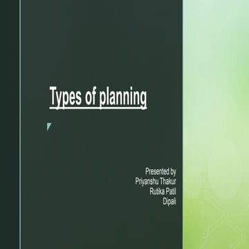 types of plans MBA SEM1.pptx