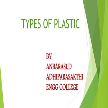 Types of plastics | PPTX