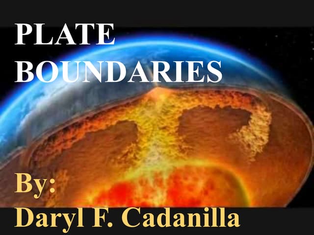 Plate boundaries ppt | PPTX