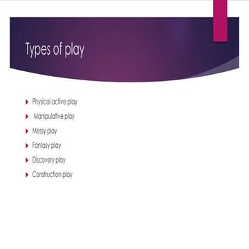Types of play | PPTX