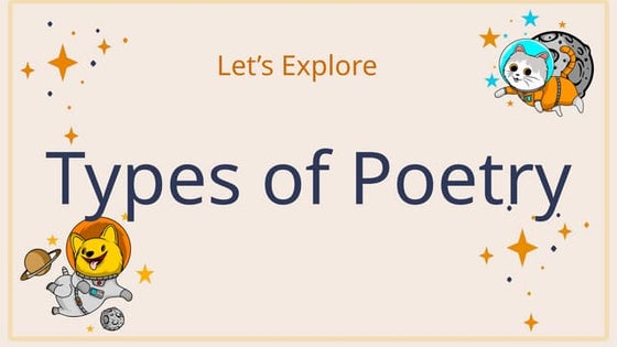 Types Of Poetry | PPTX | Poetry | Books and Literature