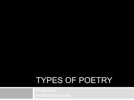 Poetry & Poe | PPT