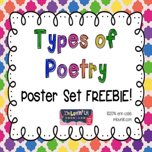 Types of Poetry and posters with informationpdf | PPT