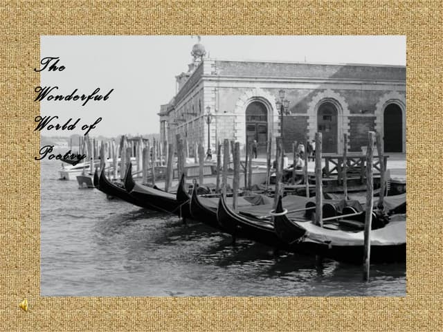 Introduction to poetry | PPTX