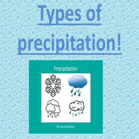 Types of precipitation! | PPTX