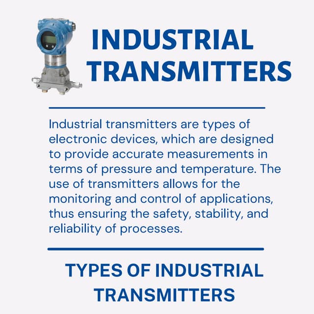 Types of Industrial Transmitters | PDF
