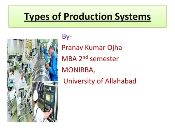 Types of manufacturing processes | PPTX | Manufacturing Industry ...