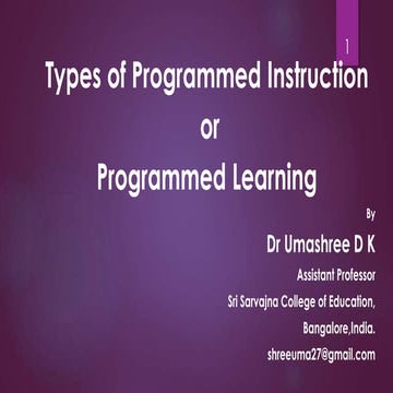 Programmed learning
