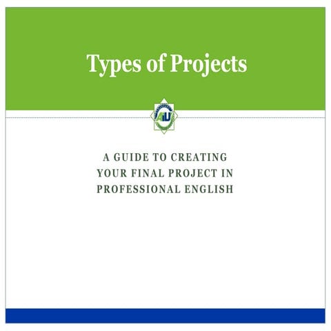 Types of Projects | PPT