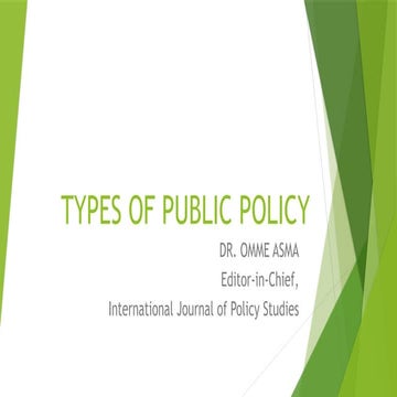 TYPES OF PUBLIC POLICY PROCESS. pptx.... | PPT