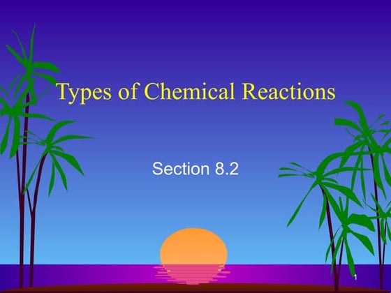 Chemical Reactions.ppt for class 8 students | PPT | Chemistry | Science