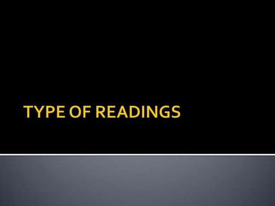 Reading techniques | PPTX