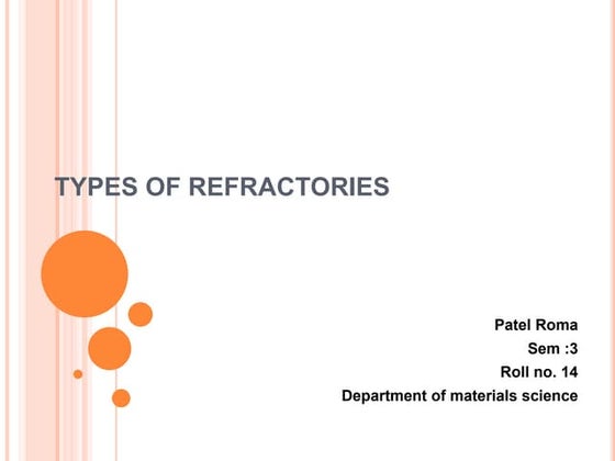Introduction to refractory materials | PPT