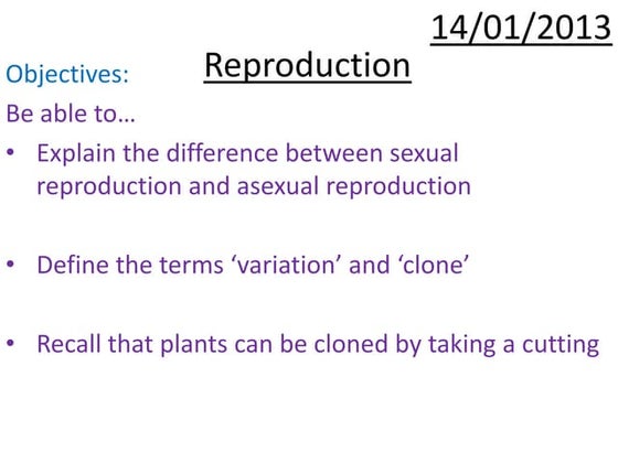 Ppt Unit 4 Reproduction And Genetics Lesson 12 PowerPoint Presentation