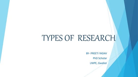Types of research and modes of research and mode's of research | PDF ...