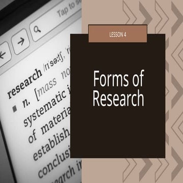 Comprehensive Overview of Research Forms, Methods, and Applications | PPTX
